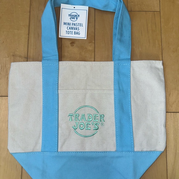Bags | Trader Joes Mini Canvas Tote Bag | Poshmark